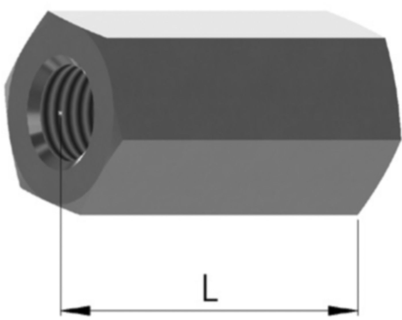 Doppelmutter 6-kant M8-M8 verzinkt - Fischer & Cie AG