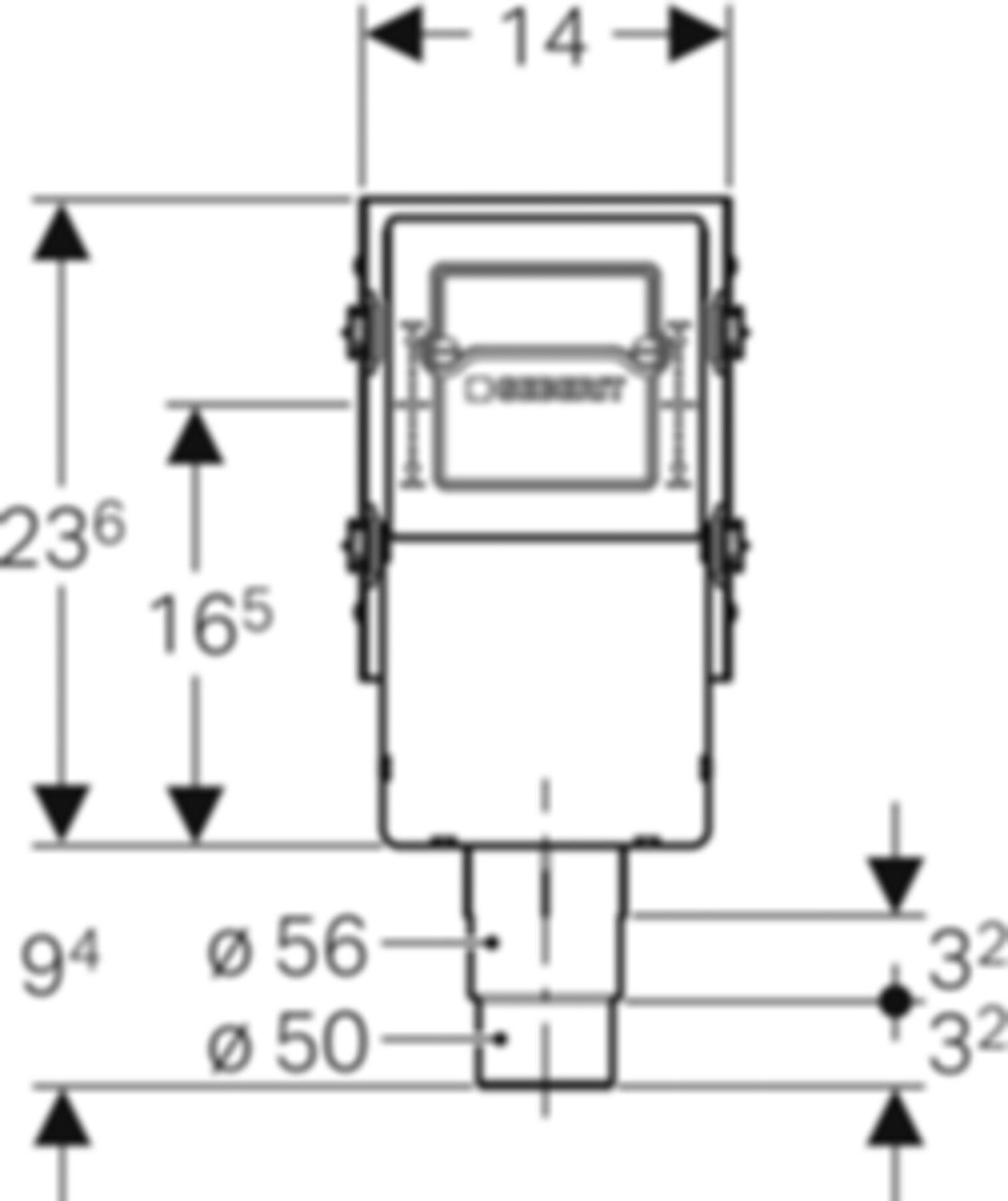 Geberit GIS-Unterputz Sifon für Wasch - Fischer & Cie AG
